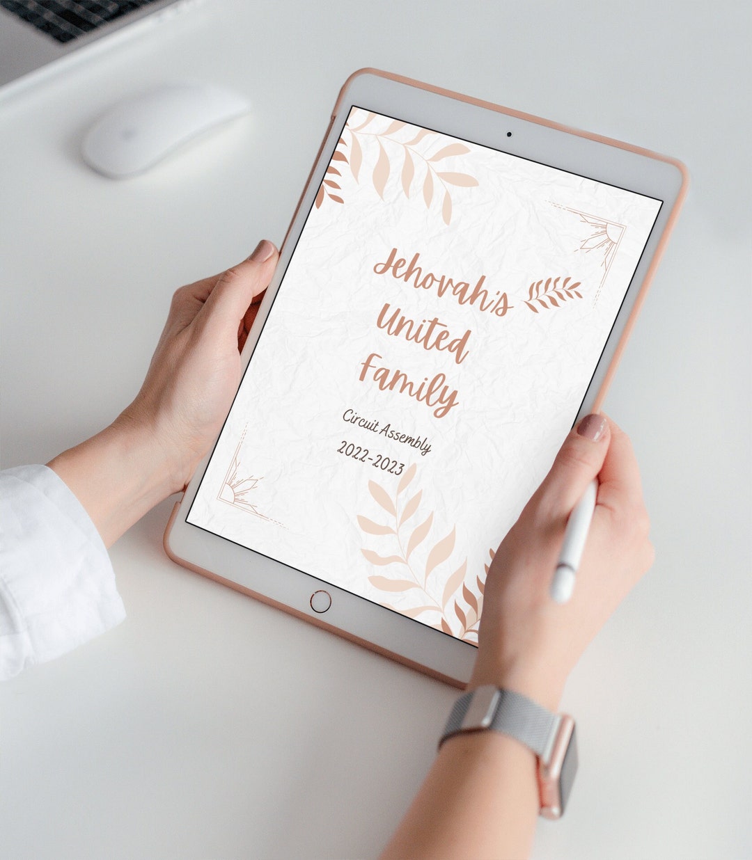 JW Assembly "jehovah's United Family" Digital / Printable Notebook for ...