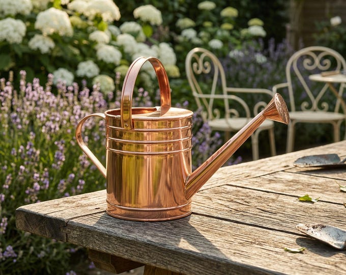 Large Classic Copper Watering Can - Etsy