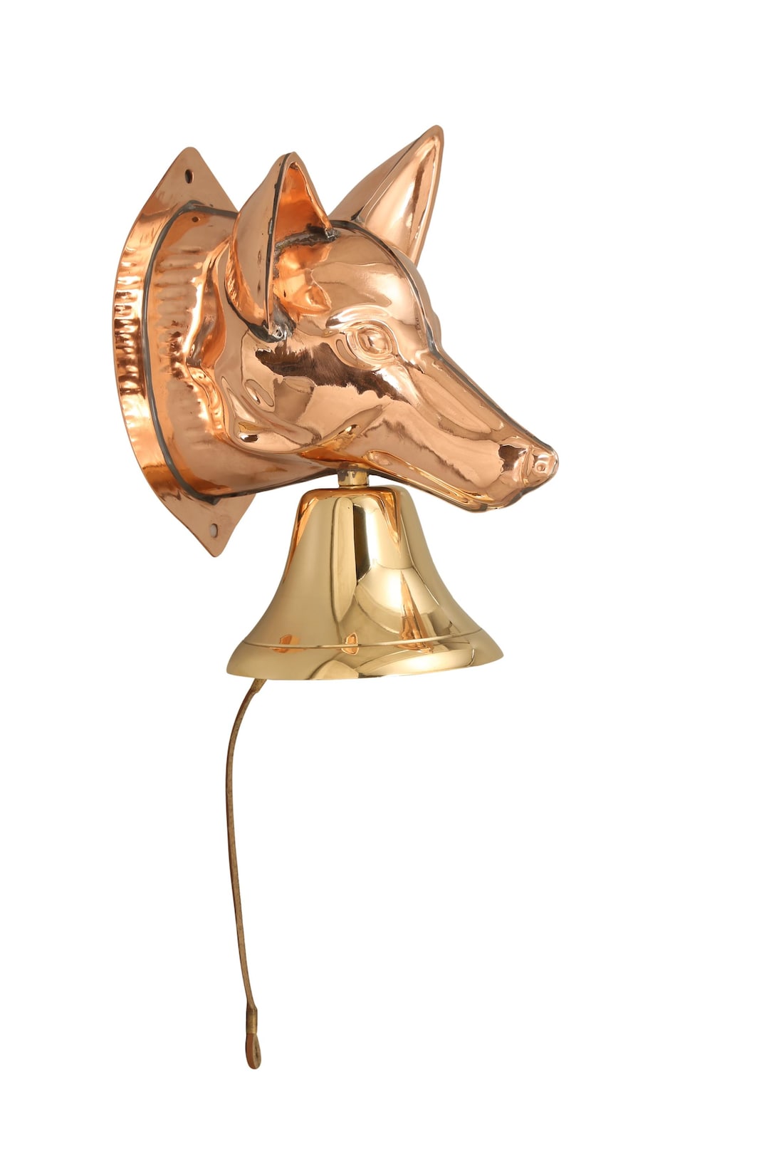 Fox Brass Bell - Etsy