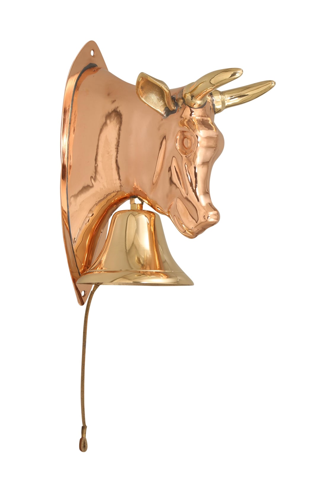 Bull Brass Bell - Etsy