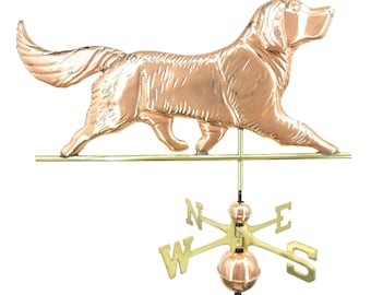 Golden Retriever Weathervane Individually Hand Carved and - Etsy