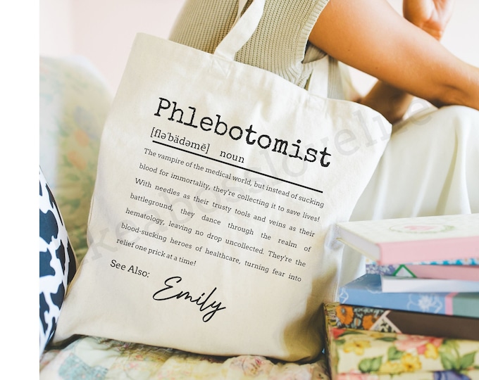 Phlebotomy Tote Bag, Personalized Phlebotomist Gifts, Clinical ...