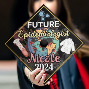 Personalized Graduation Cap Topper for Epidemiologist, Public Health ...