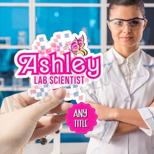 Personalized Any Title Sticker, Medical Lab Scientist Graduation Lab ...