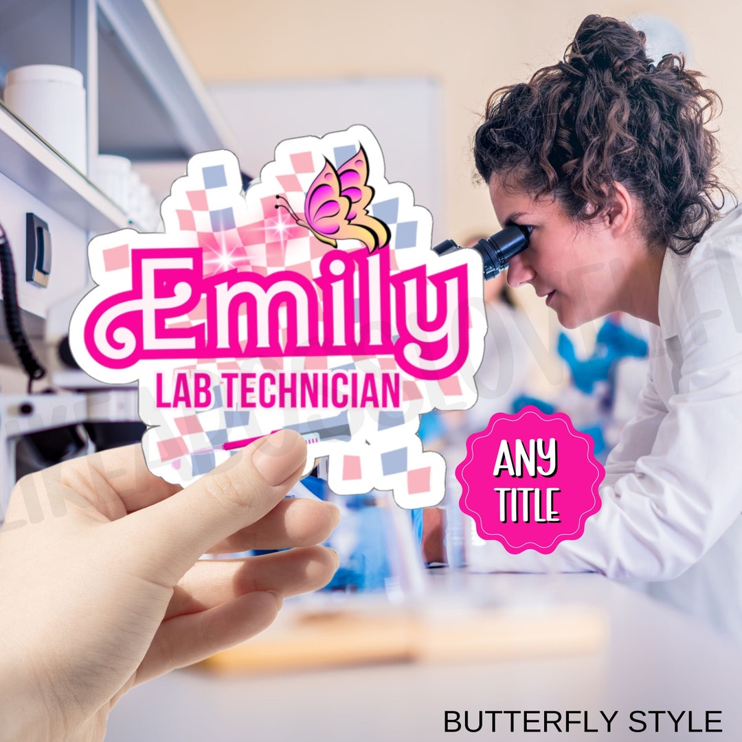 Personalized Any Title Sticker, Lab Technician Graduation Lab Week Gift ...