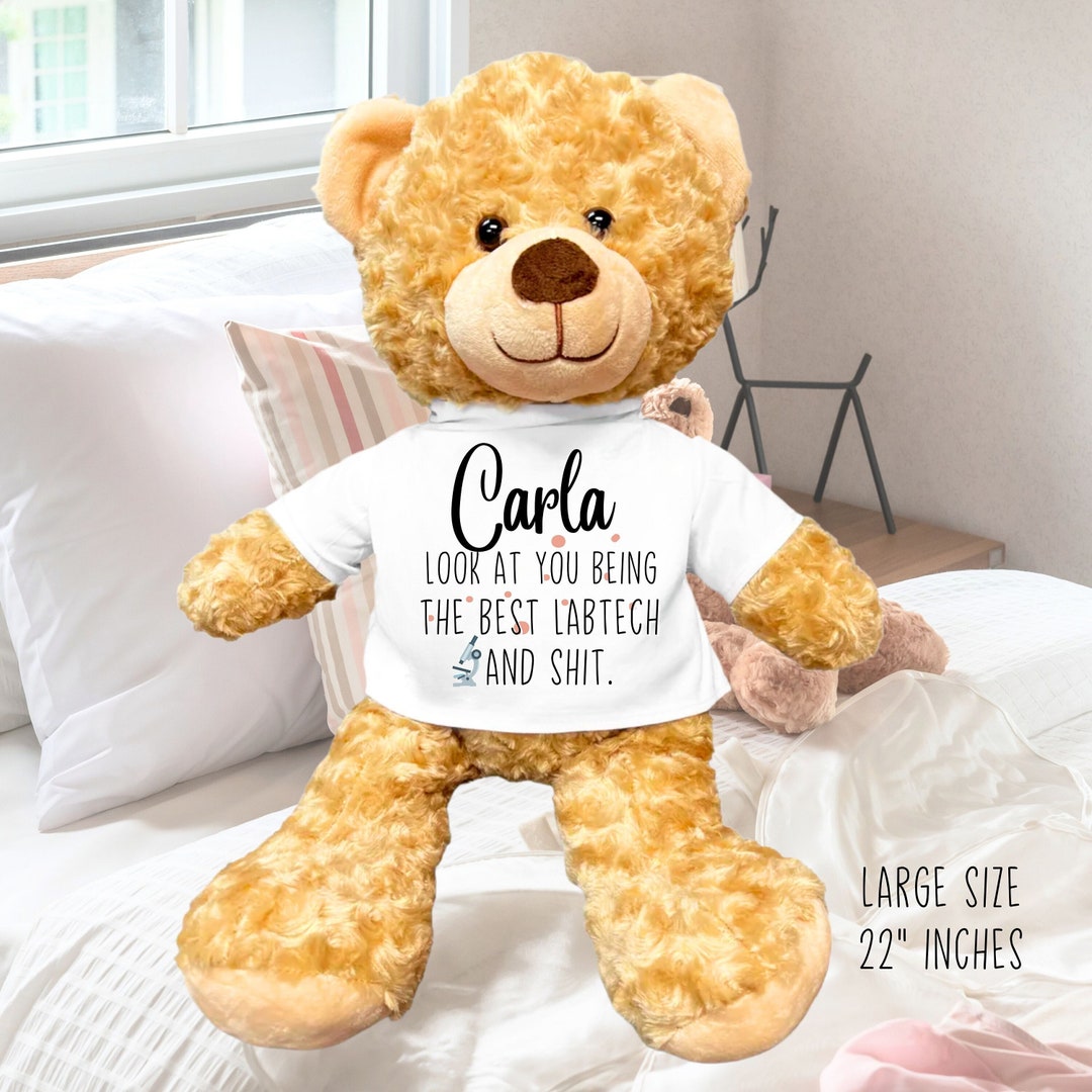 Personalized Lab Tech Teddy Bear, Graduation Gift, Medical Lab Science ...