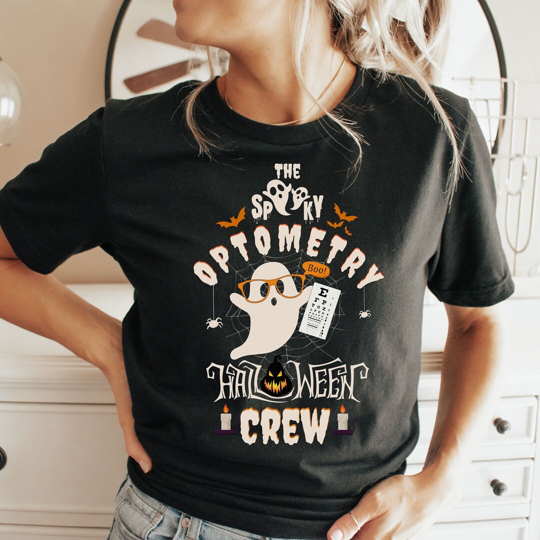 Spooky Optometry Halloween Crew Shirt, Group Halloween Shirt ...