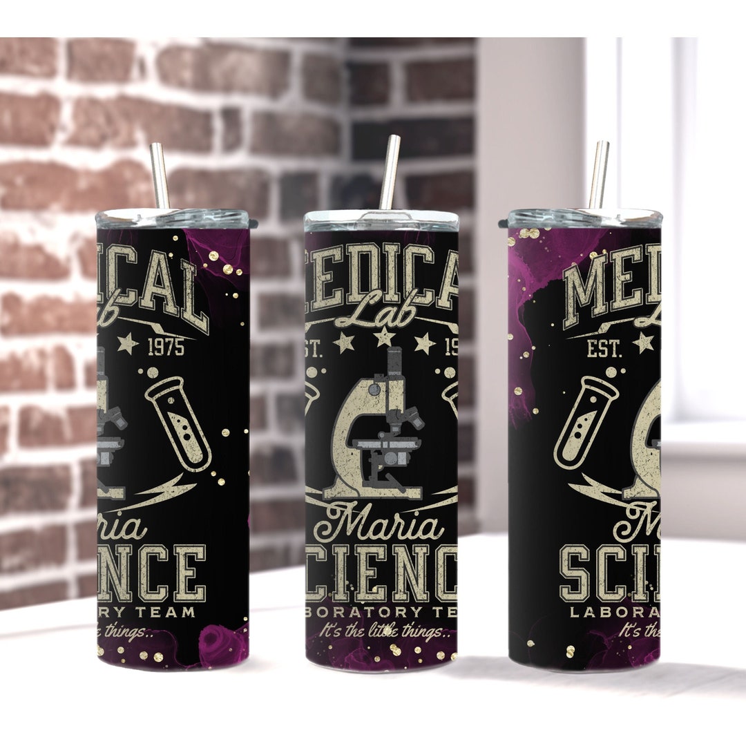 Personalized Science Tumbler, Laboratory Gift, Lab Week, Medical Lab ...