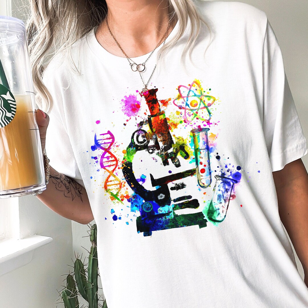 Microscope Grunge Shirt, Lab Week Shirt, Phd Graduation Gift, Research ...