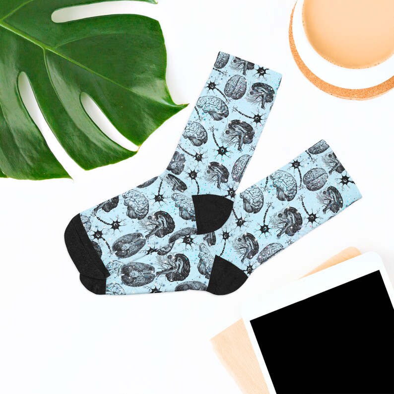 Vintage Brain Socks, Neurology Doctor Gift, Neuroscience Nursing ...