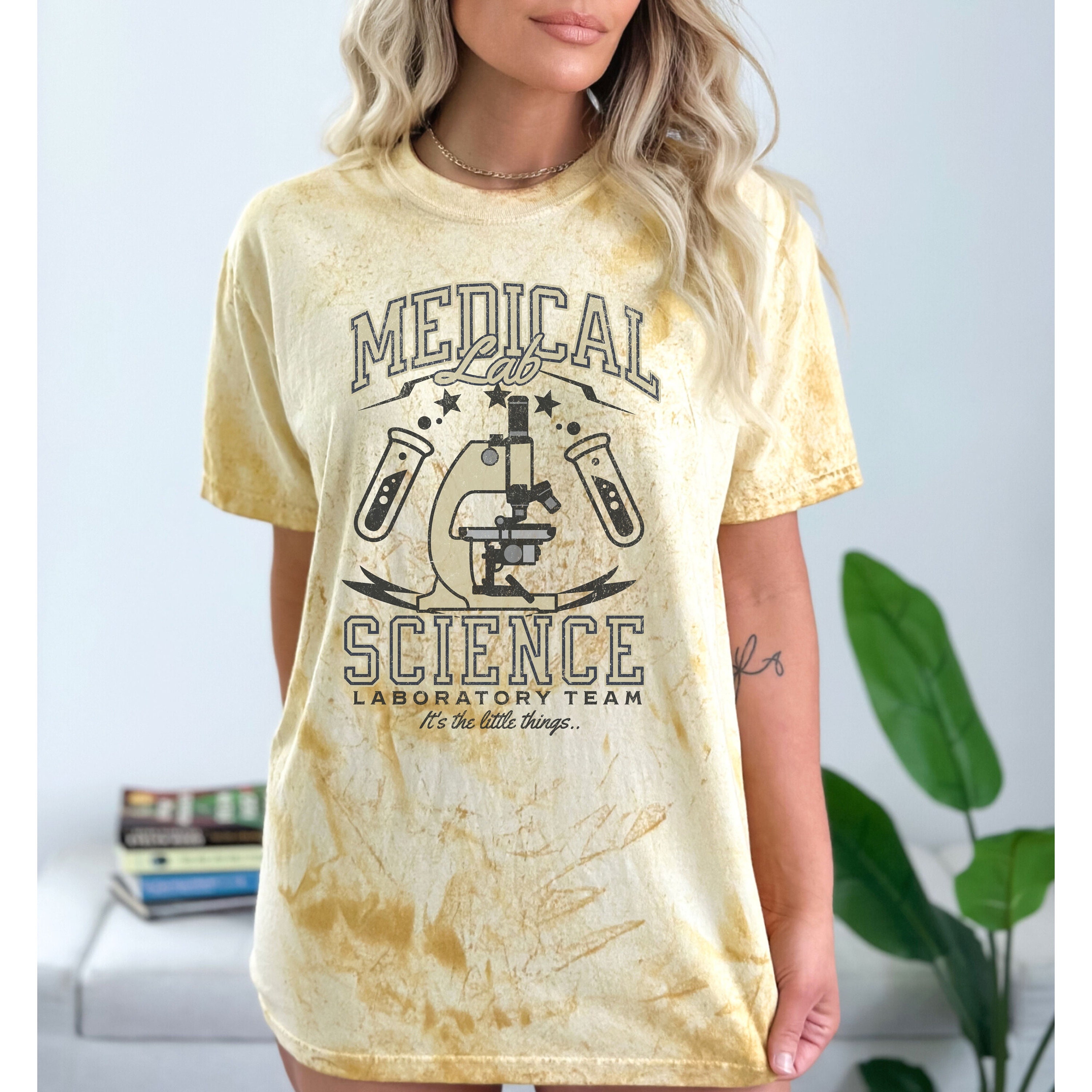 Medical Lab Science Comfort Colors Tie Dye Sweatshirt, Lab Scientist ...