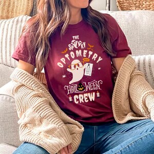 Spooky Optometry Halloween Crew Shirt, Group Halloween Shirt ...