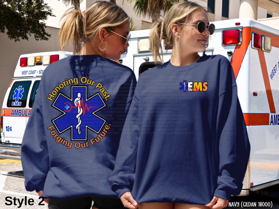 Personalized EMS Paramedic Sweatshirt, EMT First Responder Week ...