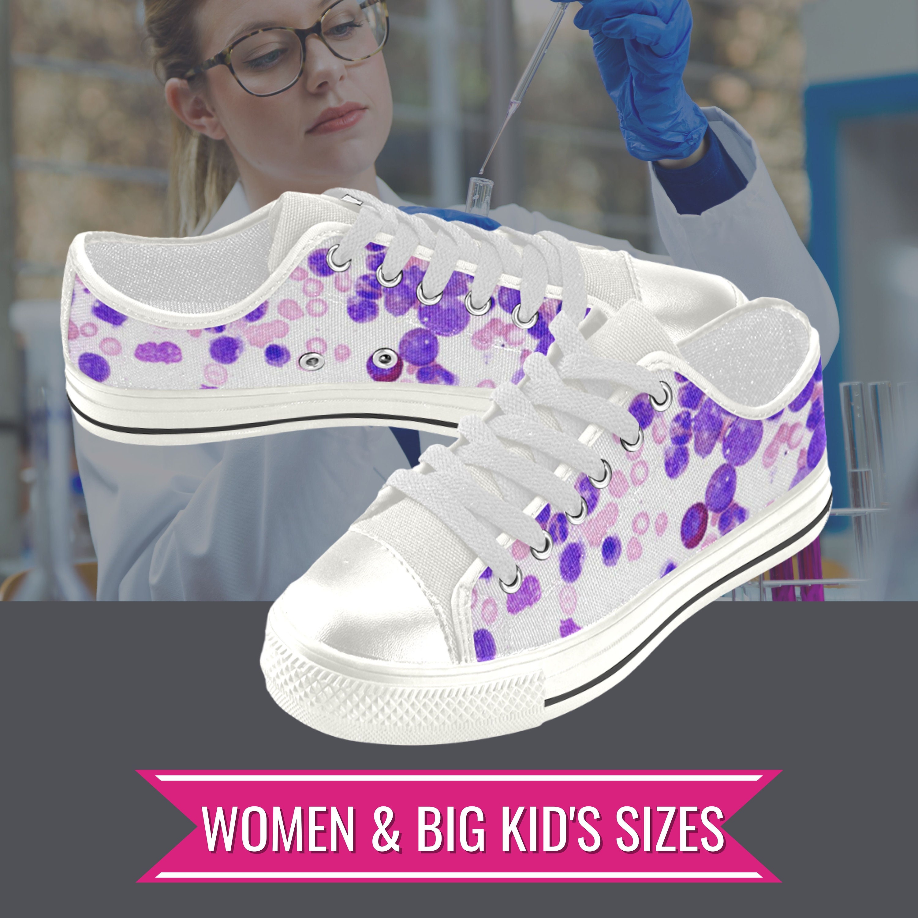 LAB SCIENCE CANVAS Shoesscience Shoes Phd Graduation - Etsy