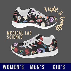 MEDICAL LAB SCIENCE Custom Sneakers,fun Lab Scientist Shoes, Med Tech ...
