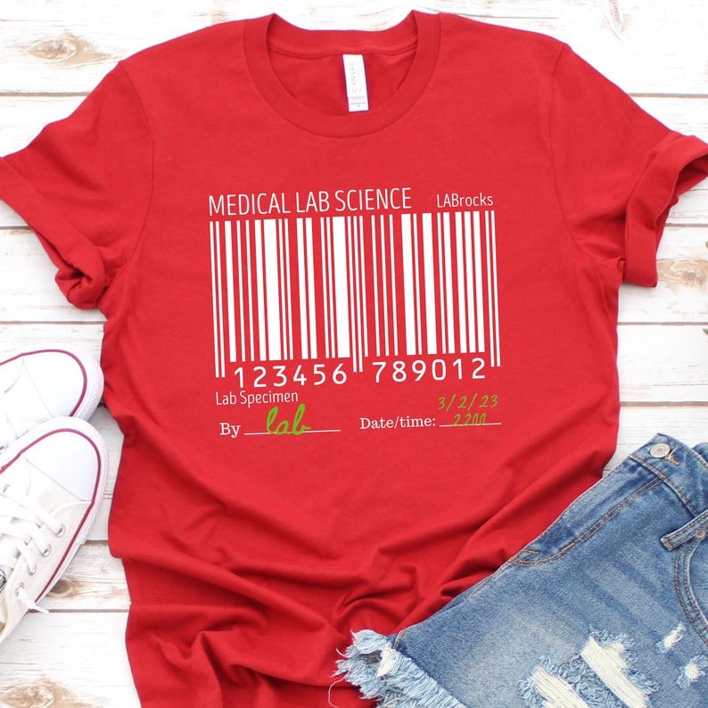 Lab Barcode Shirt Lab Week Gift Medical Laboratory Science - Etsy