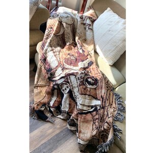 CUSTOM MICROSCOPE WOVEN Blanket, Medical Lab Science Gift, Phd Research ...