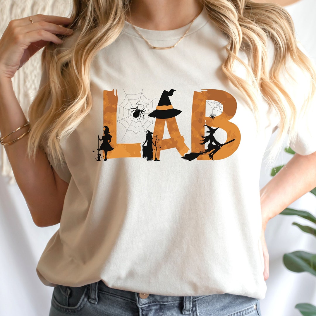 LAB HALLOWEEN SHIRT, Spooky Laboratory Witch Shirt, Medical Student ...