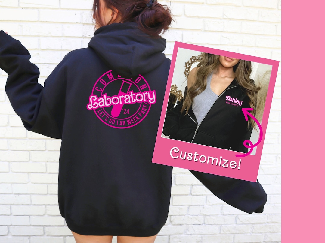 Personalized Zip Hoodie Jacket, Lab Week 2024 Gift, Medical Laboratory ...