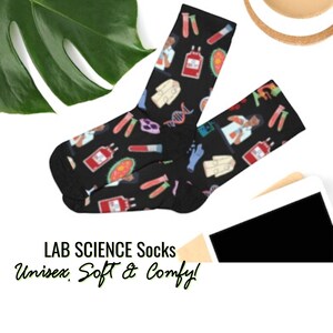 LAB SCIENCE SOCKS, Medical Lab Science Graduation Gift, Lab Tech Gift ...