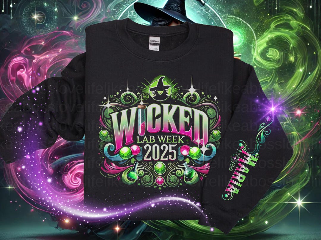 Wicked LAB WEEK 2025 Personalized Sweatshirt Hoodie Long Sleeves ...