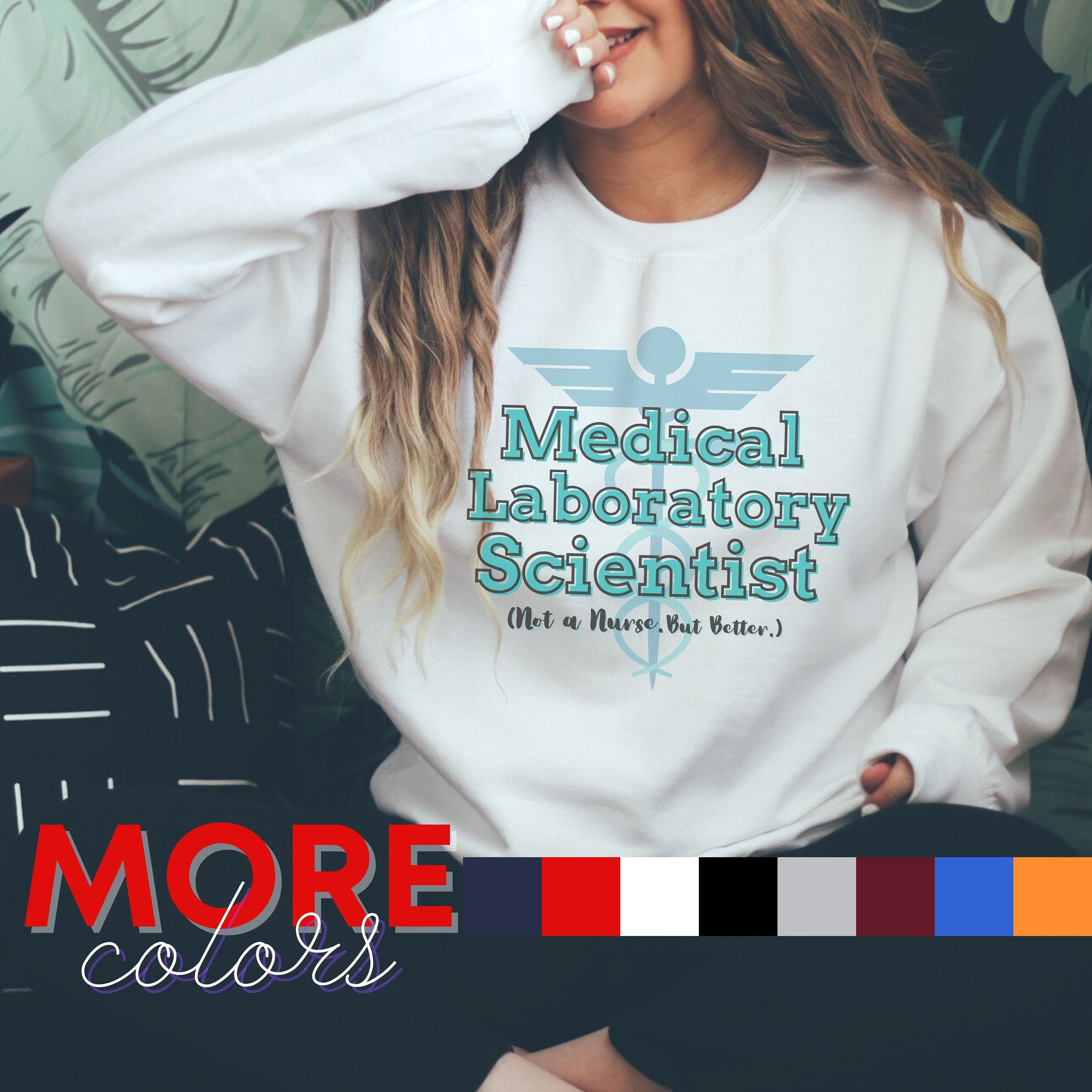LAB SCIENTIST Not a Nurse but Better Sweater Lab Tech | Etsy