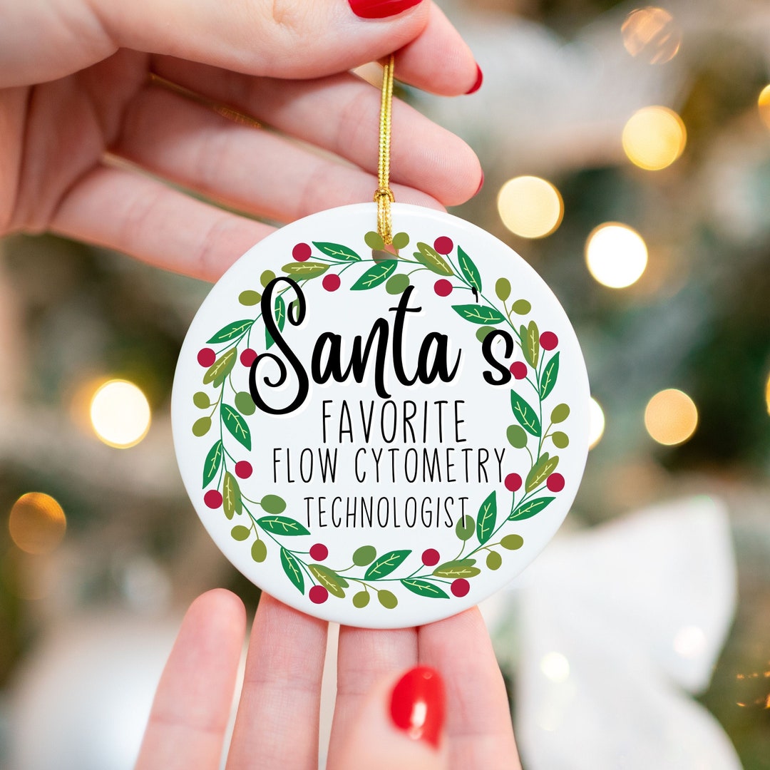 Flow Cytometry Christmas Ornament, Hematology Gift, Medical Lab Science ...