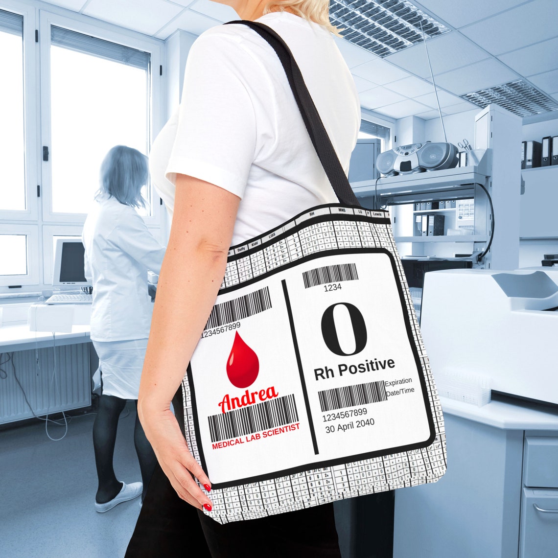 Custom Antibody ID Tote Bag, Medical Lab Science Gift, Fun Lab Week ...