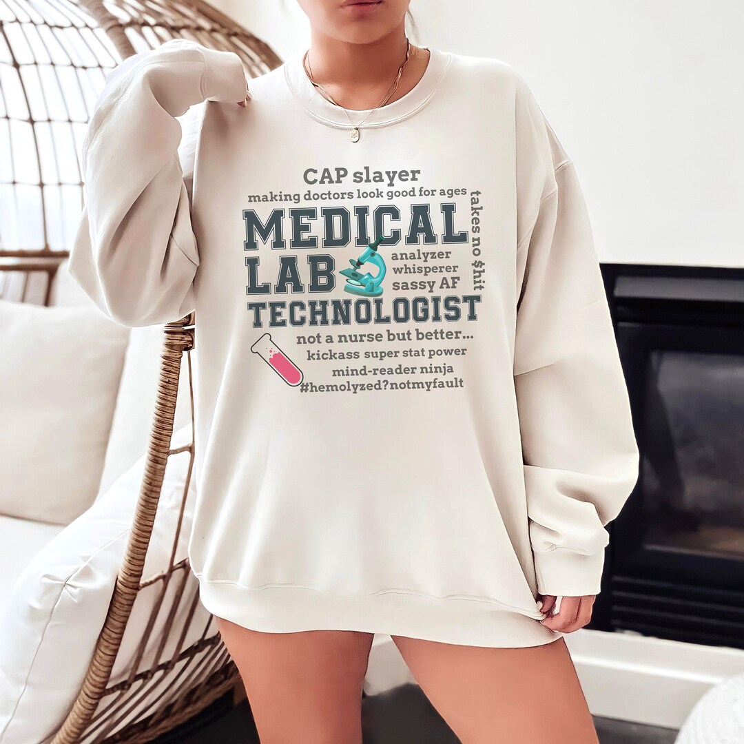 Medical Lab Technologist Sweatshirt, Lab Week Gift, Lab Tech Sweater ...