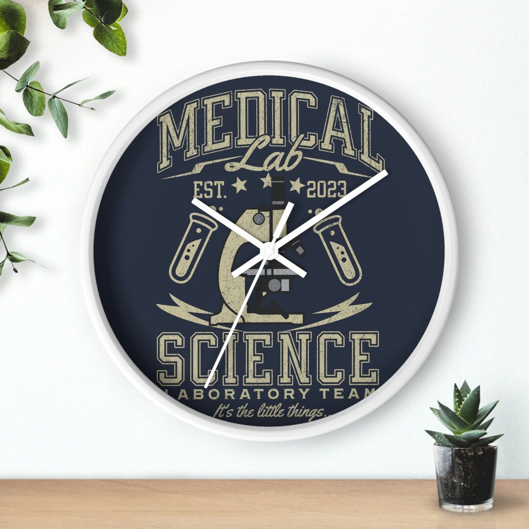 Medical Lab Science Wall Clock, Lab Week Gift, Phlebotomy Gift ...