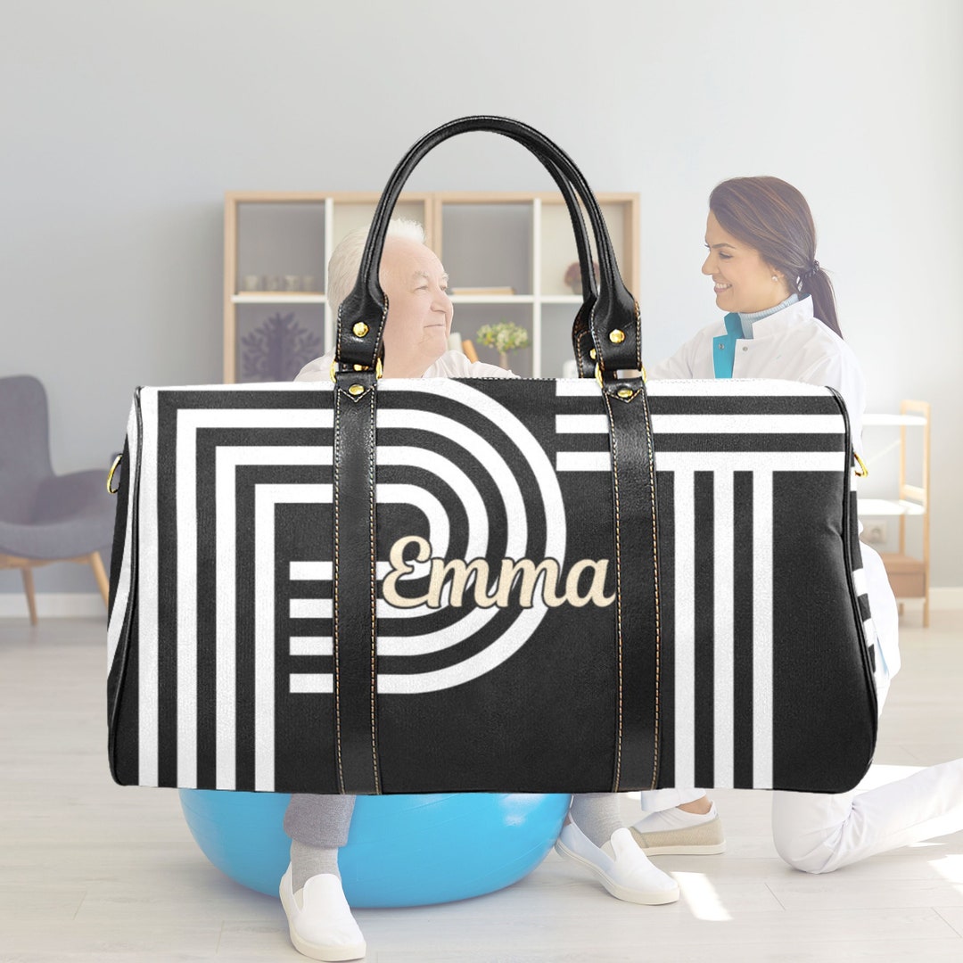 Personalized PT Work Bag, Physical Therapist Monogram Travel Bag, DPT ...