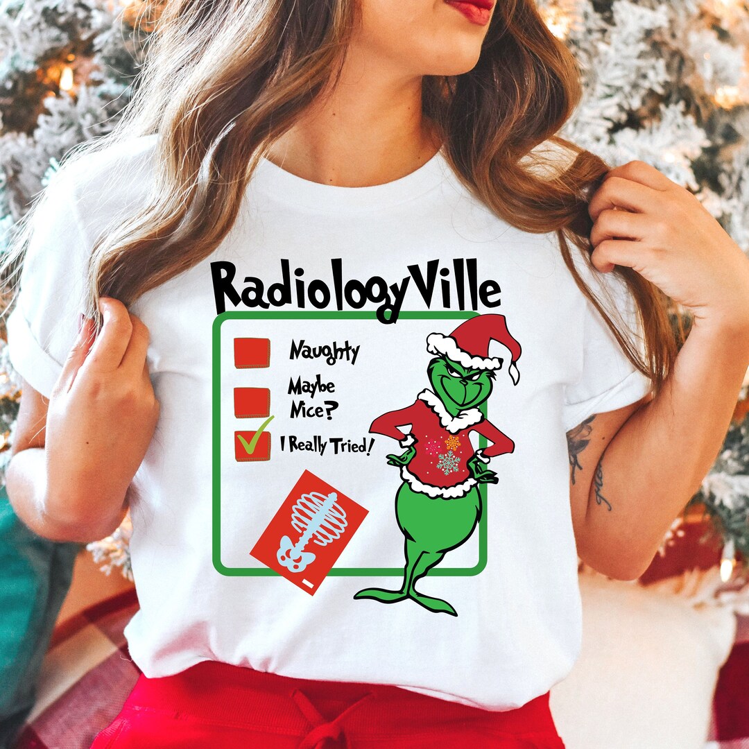 RADIOLOGYVILLE CHRISTMAS GROUP Shirt, Radiology Nurse Holiday Shirt ...