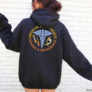 Personalized Medical Lab Science Making a Difference Zip Hoodie, Lab ...