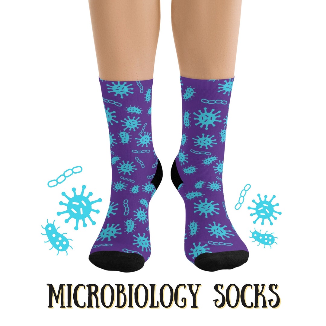 MICROBIOLOGY SOCKS, Medical Lab Science, Women of Science, STEM Teacher ...