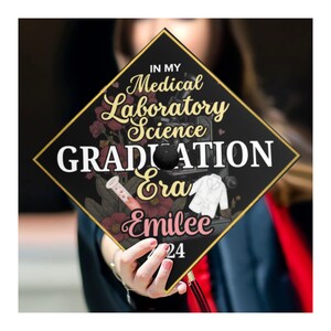 Personalized Graduation Laboratory Cap Topper, Medical Lab Science Cap ...