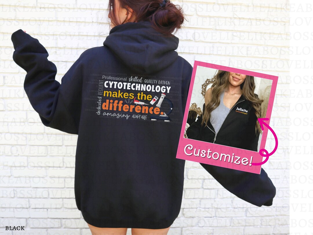 Personalized Cytotechnology Makes the Difference Zip Hoodie Sweater ...