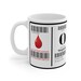 BLOOD TYPE MUG Lab Science Mug Lab Tech Gift Blood Bank - Etsy