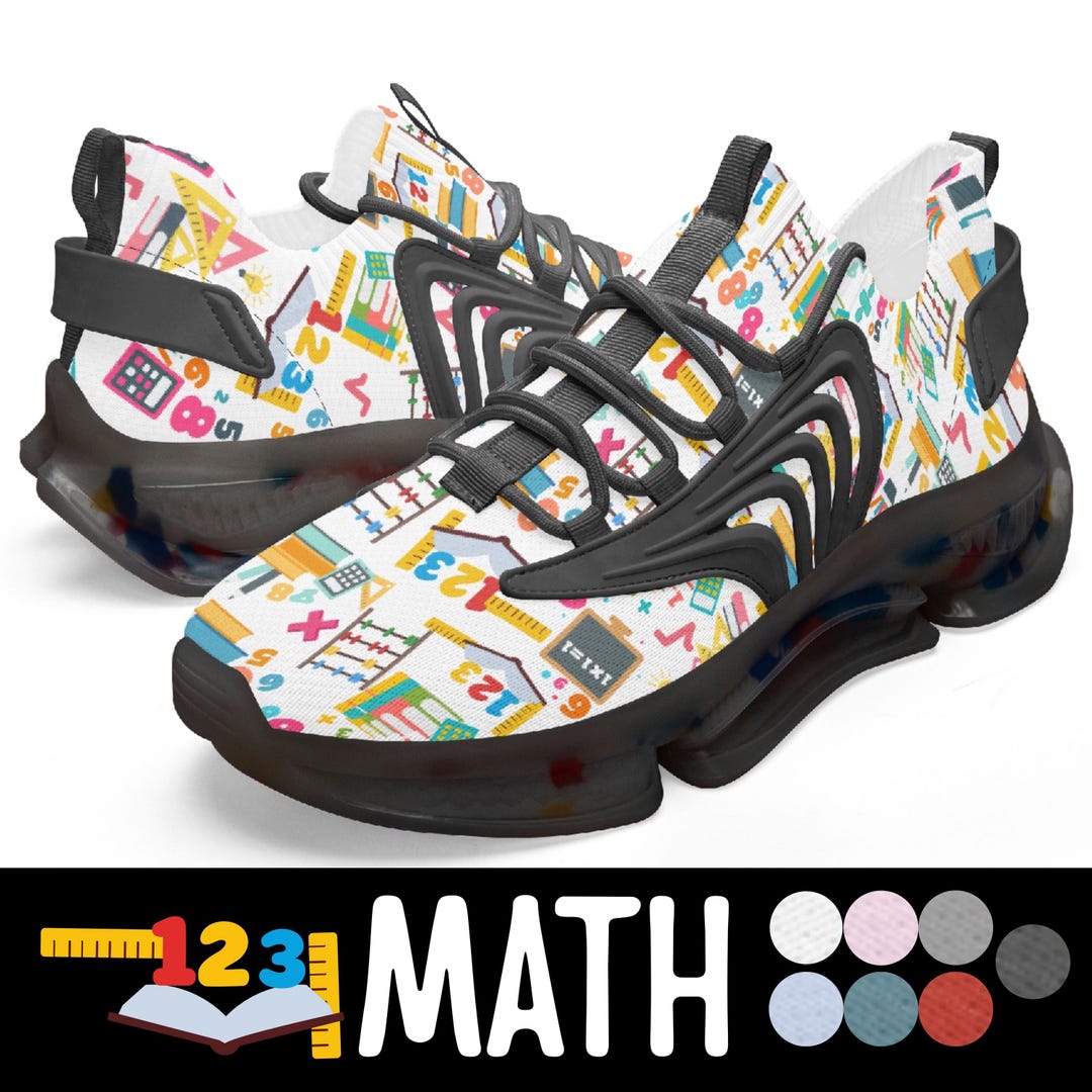 Math Teacher Shoes, First Day of School Math New Teacher Graduation ...