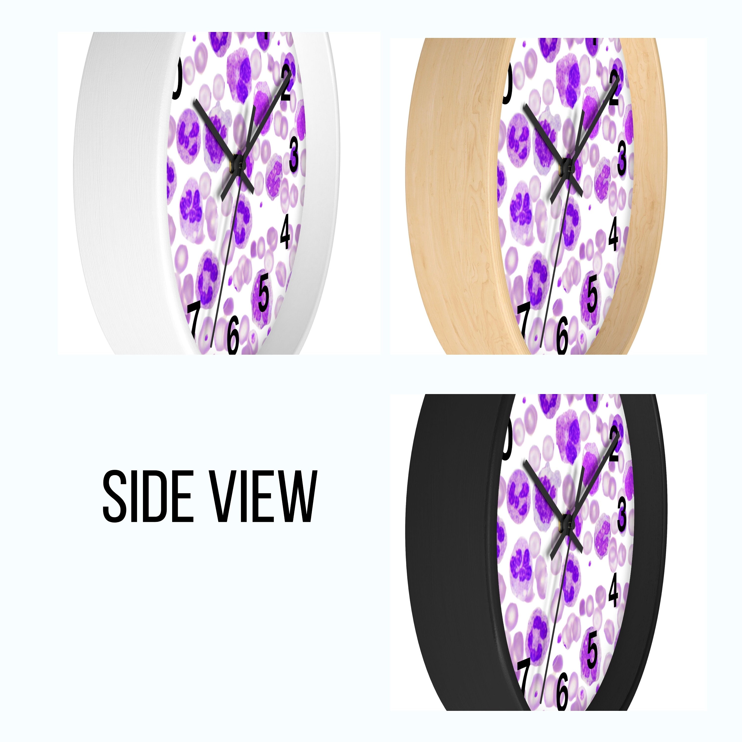 HEMATOLOGY WALL CLOCK, Medical Lab Science Gift, Lab Week Gift, Mother ...