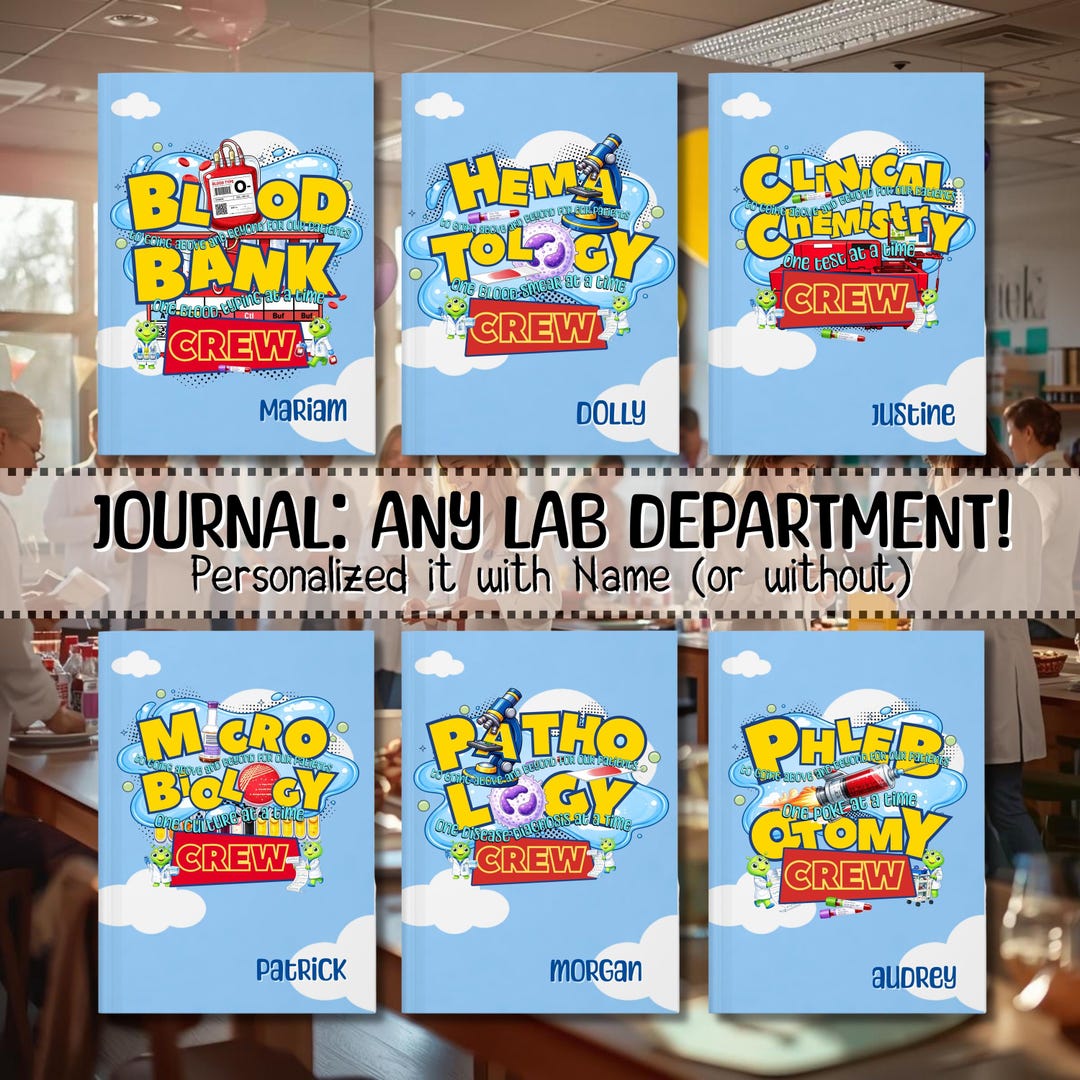 Lab Week Journal Notebook, Medical Lab Science Gift, Blood Bank ...
