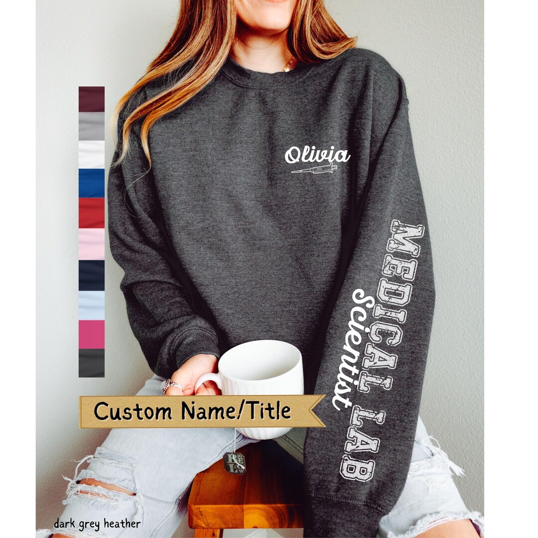 Personalized Medical Lab Science Sweatshirt Hoodie, Lab Week Gift ...