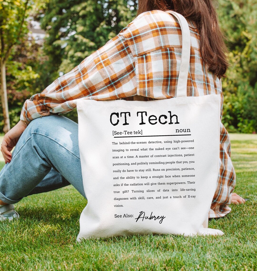 Personalized Radiology Tech RT Definition Tote Bag, Rad Tech CT Tech ...