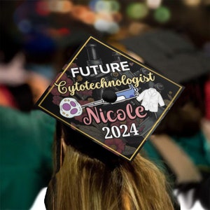 Personalized Graduation Cap Topper for Cytotechnologist, Lab Scientist ...
