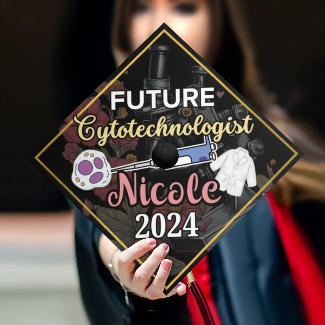 Personalized Graduation Cap Topper for Cytotechnologist, Lab Scientist ...