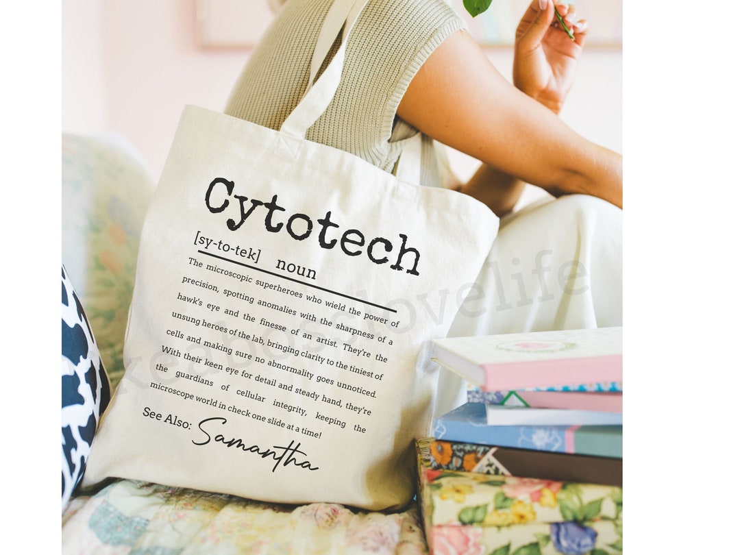 Personalized Cytotech Tote Bag, Cytotechnology Day Gift, Cytology ...