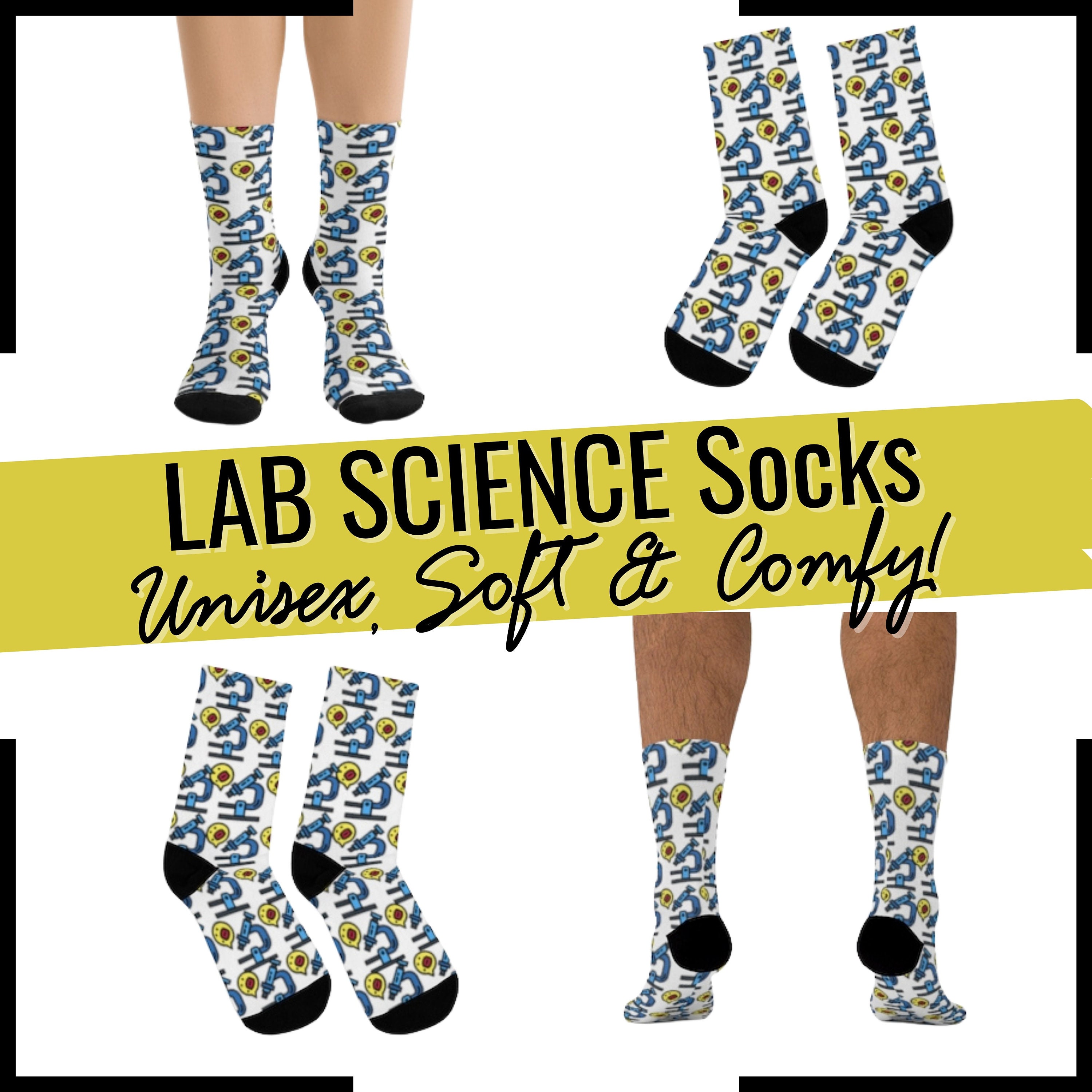 LAB SCIENCE SOCKS, Medical Lab Science Graduation Gift, Lab Tech Gift ...