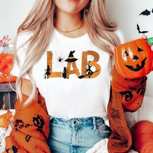 LAB HALLOWEEN SHIRT, Spooky Laboratory Witch Shirt, Medical Student ...
