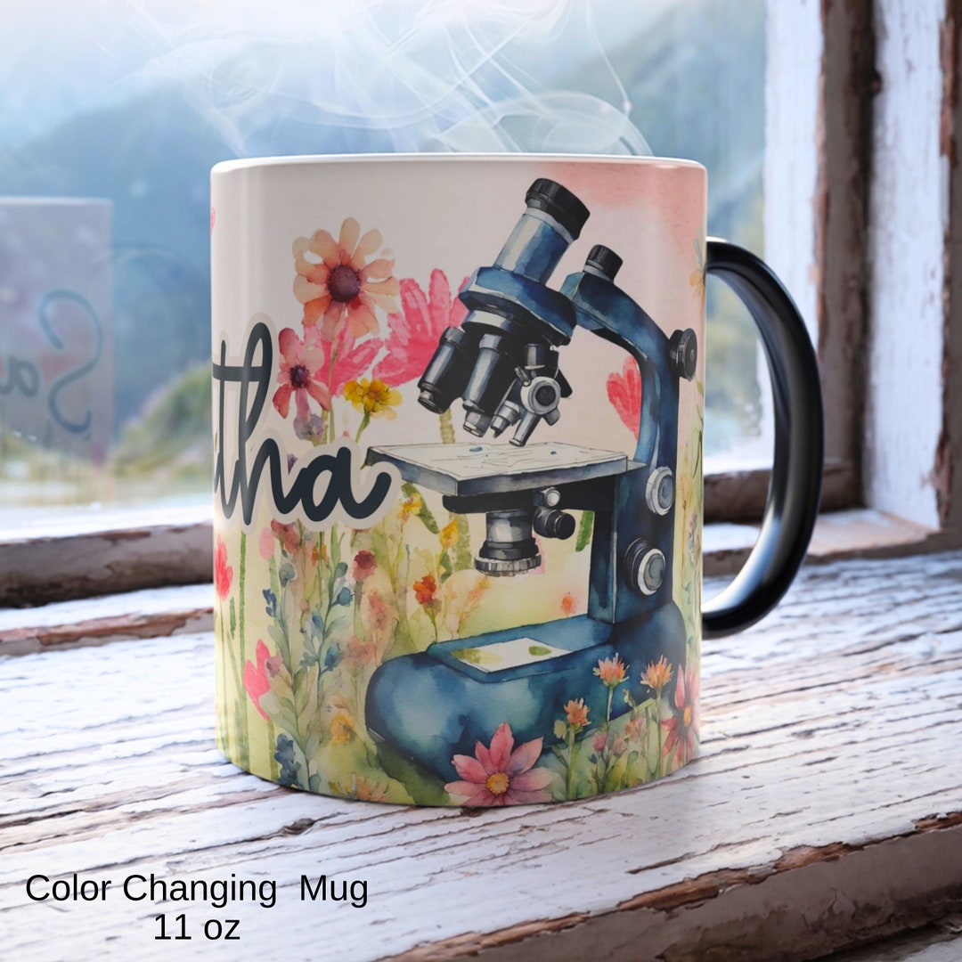 Personalized Microscope Valentine Mug, Medical Student Phd Graduation ...
