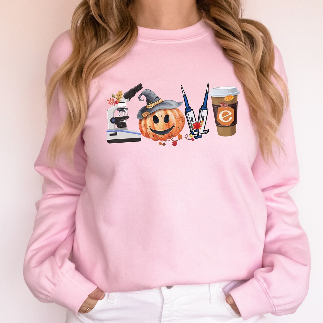 LOVE FALL SCIENCE Sweatshirt, Fall Scientist Sweater, Medical Student ...