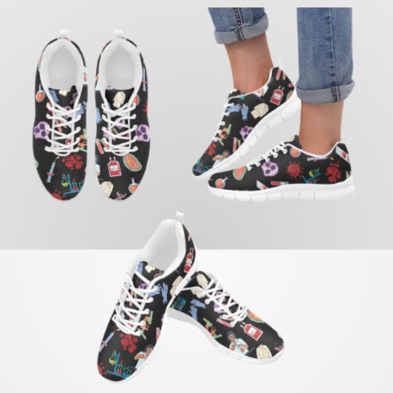 MEDICAL LAB SCIENCE Custom SneakersFun Lab Scientist Shoes | Etsy